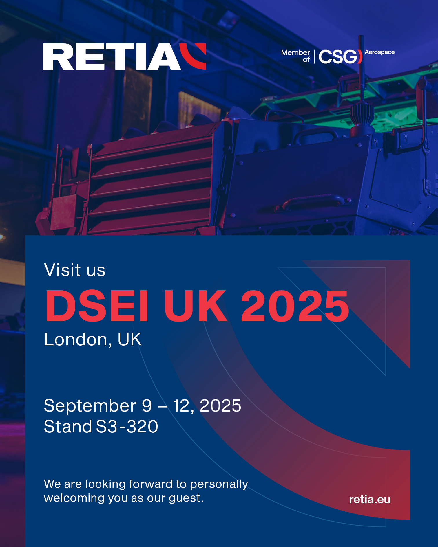 Navštivte nás na veletrhu DSEI UK 2025 v Londýně – RETIA